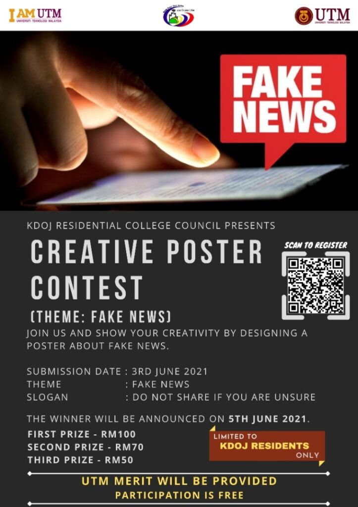 INVITATION TO CREATIVE POSTER COMPETITION - Kolej Dato' Onn Jaafar UTM ...